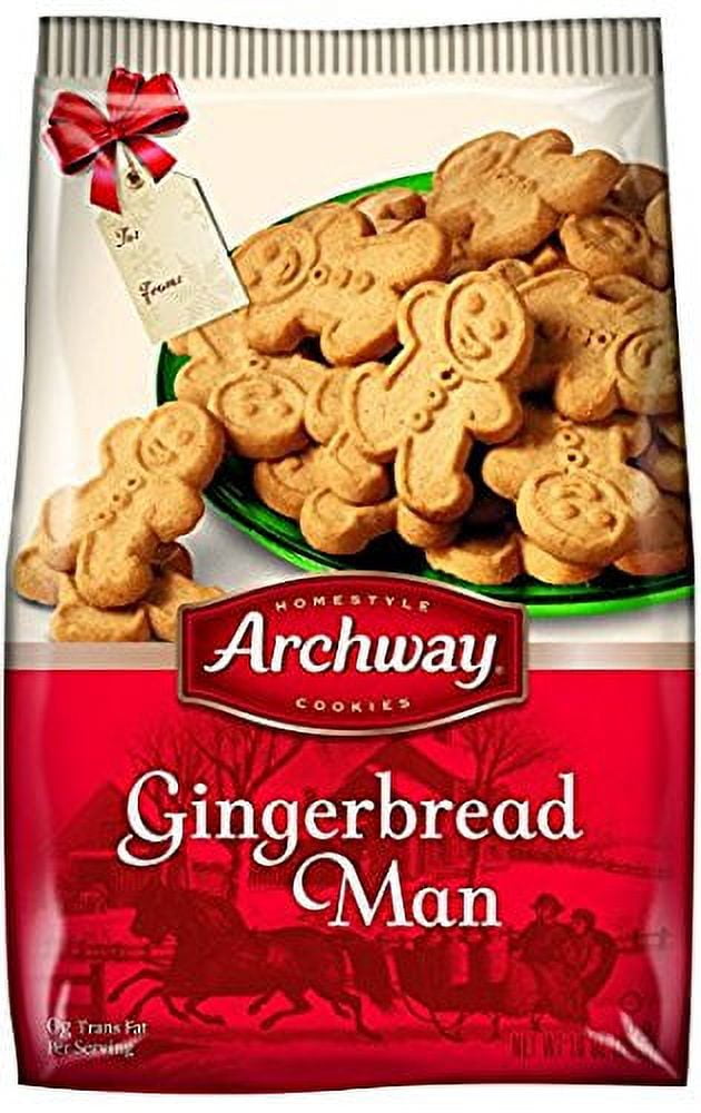 Archway Homestyle Gingerbread Man Cookies, Holiday Limited Edition ...