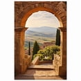 Archway Looking At Tuscany Hills Italian Wall Art Home Decor Vintage ...