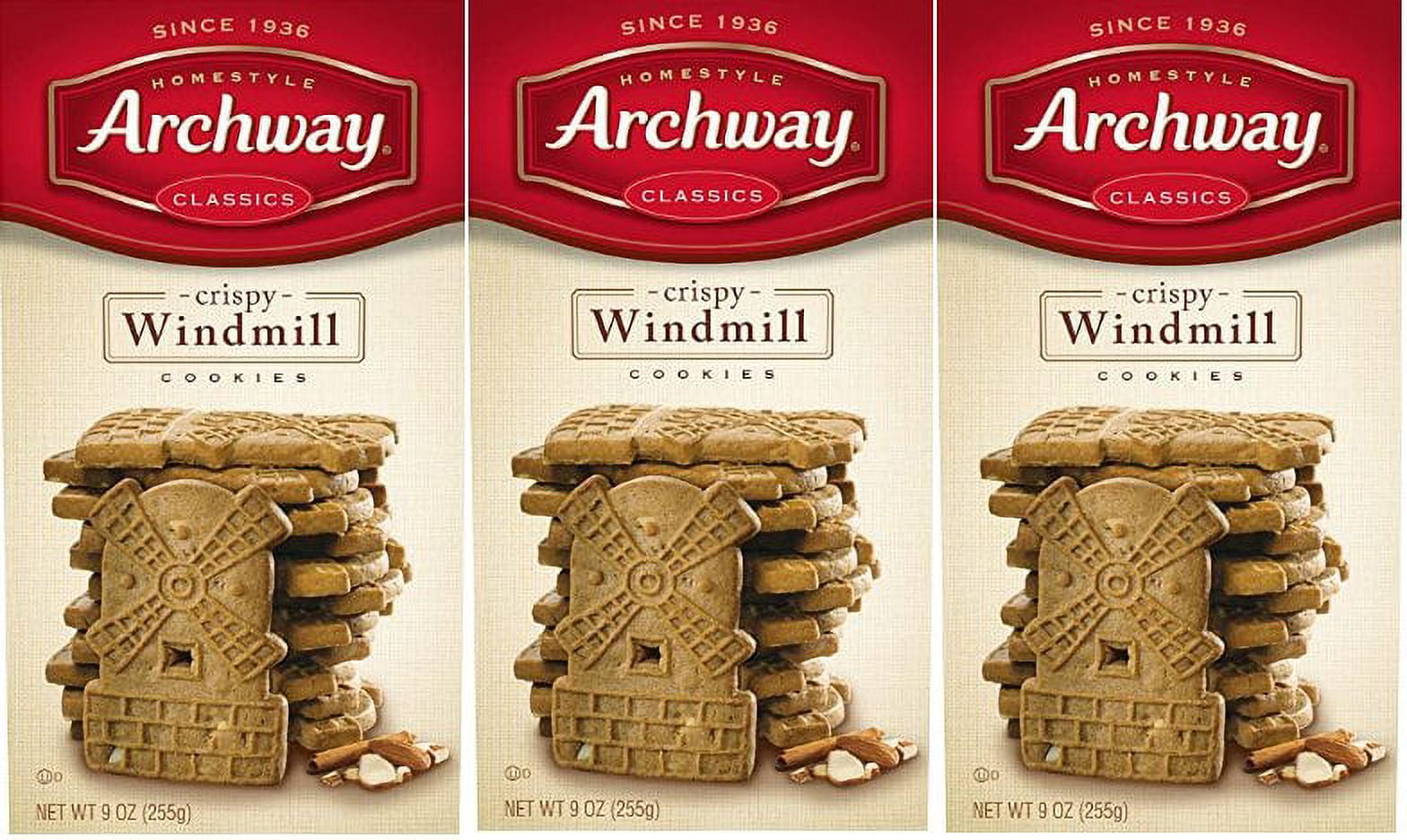Archway Windmill Cookies, 9 Ounce Box, Pack of 3 - Walmart.com
