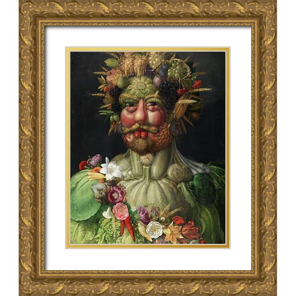 Arcimboldo, Giuseppe 15x18 Gold Ornate Wood Framed with Double Matting ...