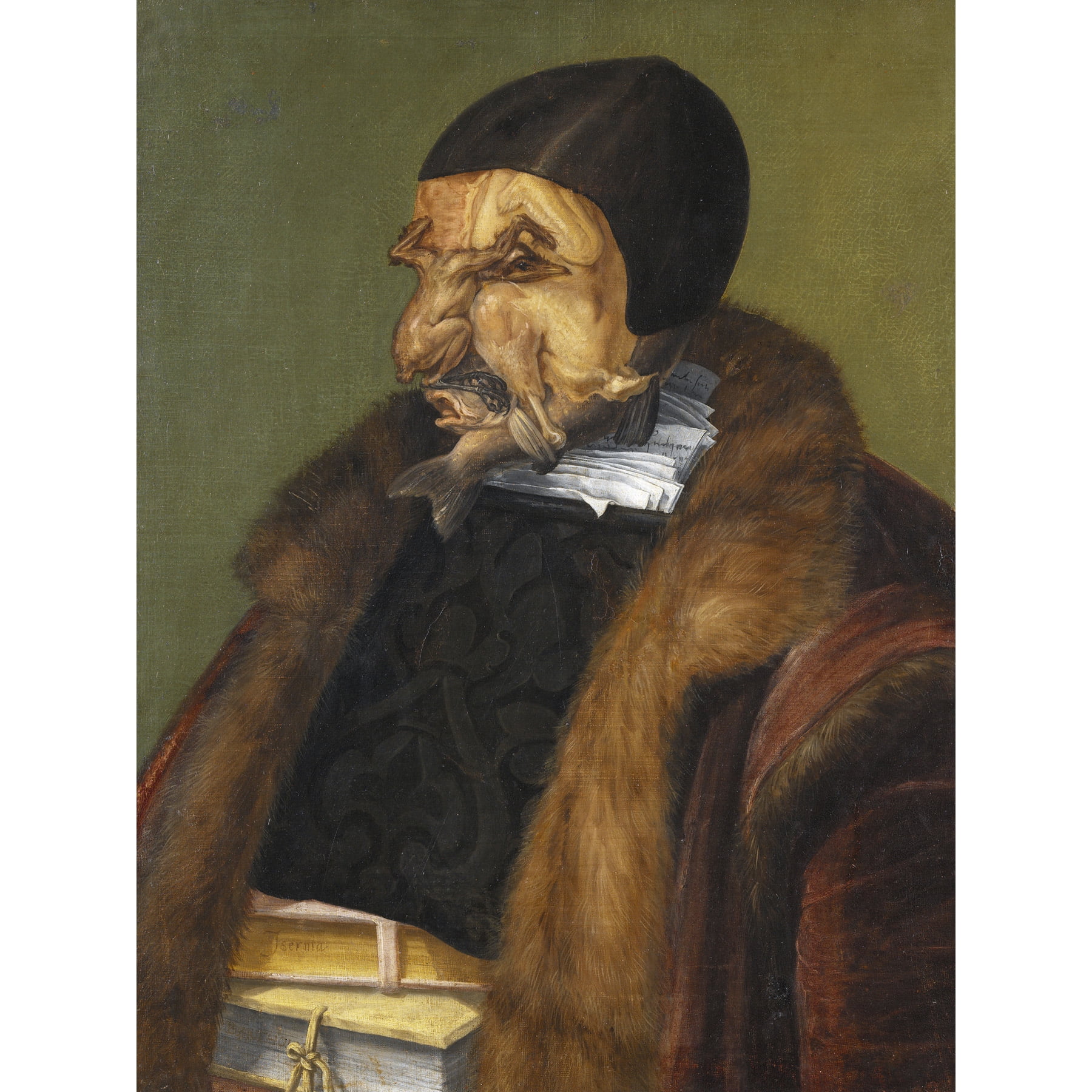 Arcimboldo Ulrich Zasius Animal Face Portrait Painting Extra Large XL ...
