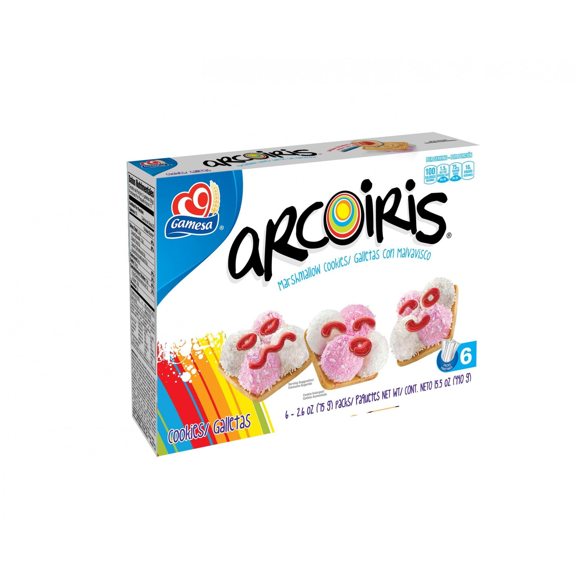 Gamesa Arcoiris Marshmallow Cookies (Pack of 5) - Walmart.com