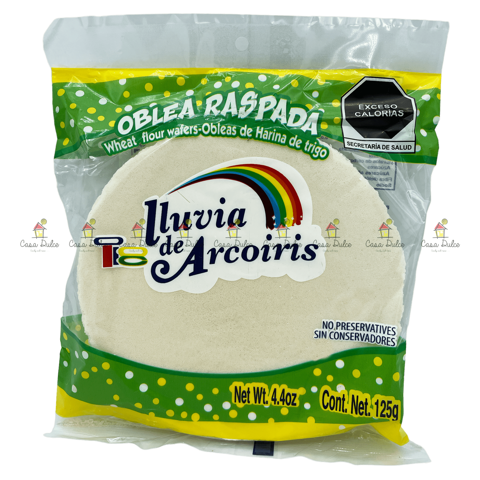 Arcoiris - Oblea Raspada Blanca 37/125g - Walmart.com