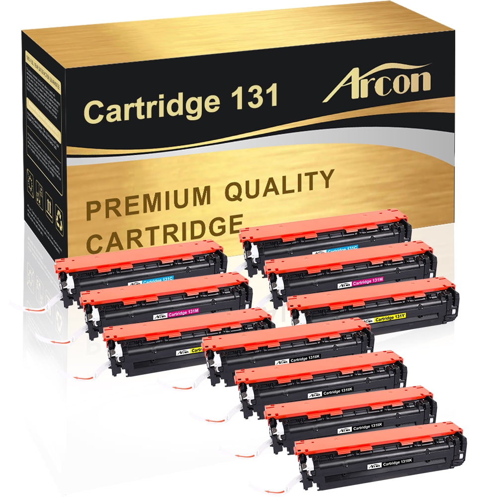 Arcon 10-Pack Compatible Toner for Canon 131 131IIK 131C 131M 131Y ...