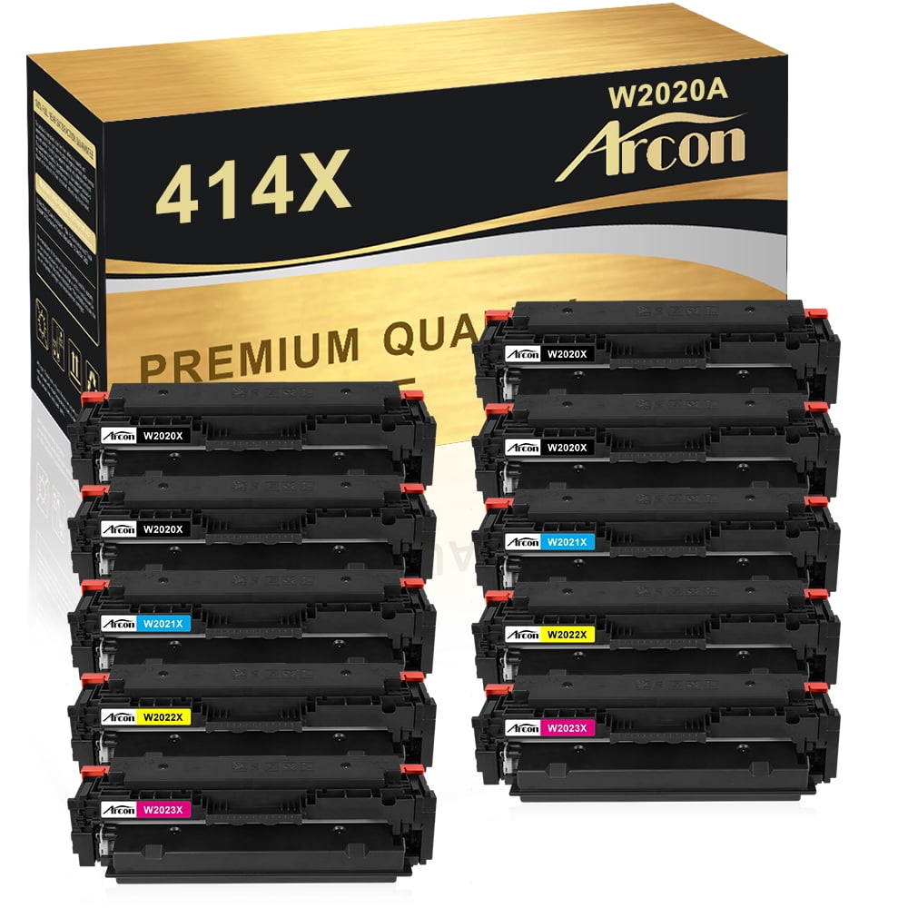 Arcon 10-Pack Compatible Toner for HP 414X W2020X works with LaserJet ...