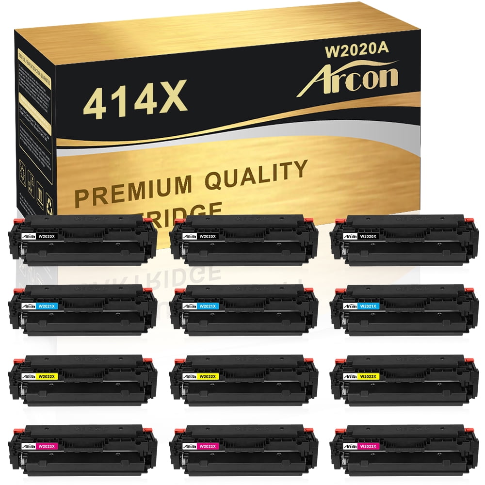 Arcon 12-Pack Compatible Toner for HP 414X W2020X works with LaserJet ...
