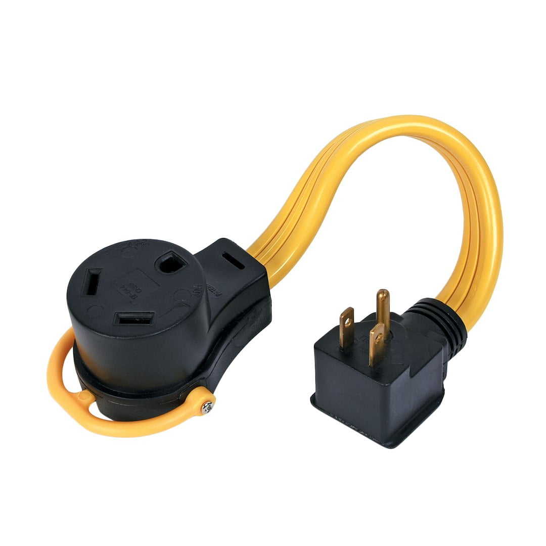 Arcon ARC-14366 12 in. 30 A Female to 15 A Male FlatWire, Pigtail Power ...