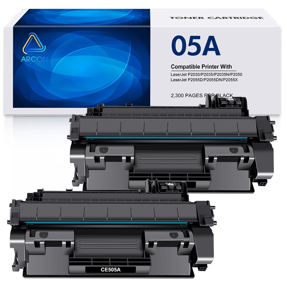 Arcon 2-Pack Compatible Toner for HP CE505A 05A LaserJet P2030 P2035 ...