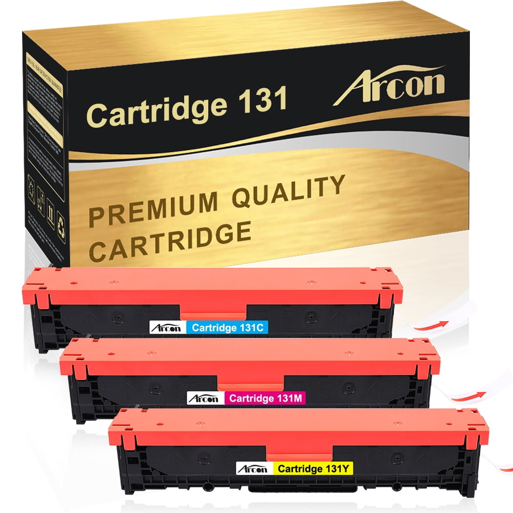 Arcon 3-Pack Compatible Toner for Canon 131 131C 131M 131Y works with ... Arcon 3-Pack Compatible Toner for Canon 131 131C 131M 131Y works with ...