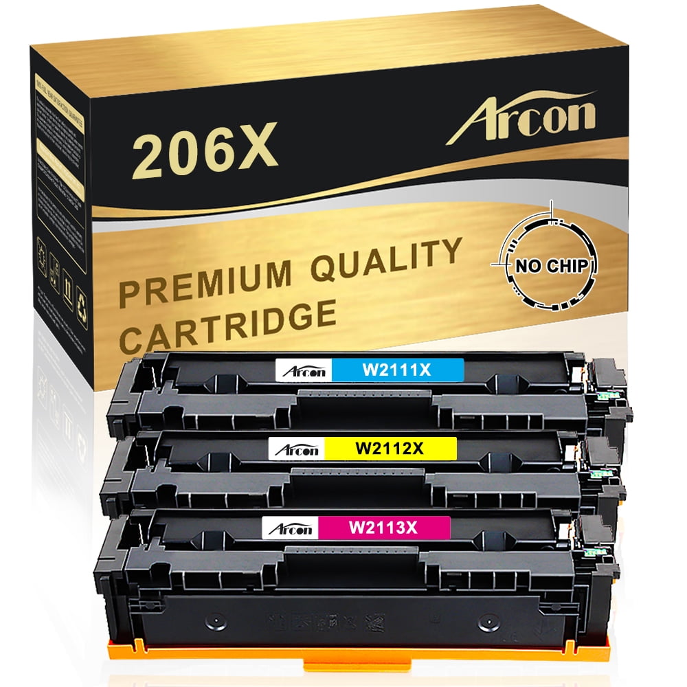 Arcon 3-Pack Compatible Toner for HP 206X W2111X W2112X W2113X HP Color ...