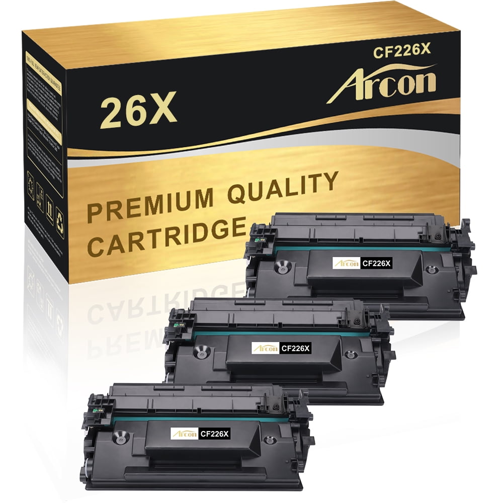 Arcon 3-Pack Compatible Toner for HP 26X CF226X 26A CF226A works with ...