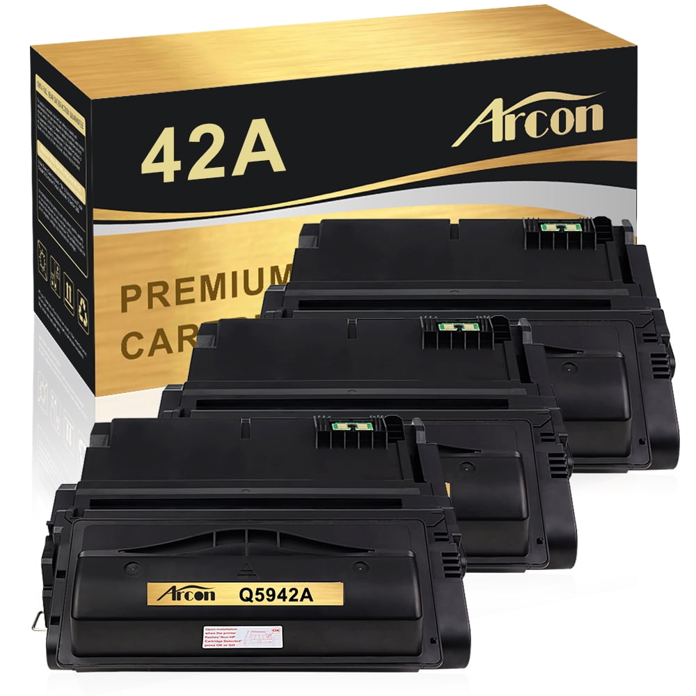 Arcon 3-Pack Compatible Toner for HP 42A Q5942A HP works with LaserJet ... Arcon 3-Pack Compatible Toner for HP 42A Q5942A HP works with LaserJet ...