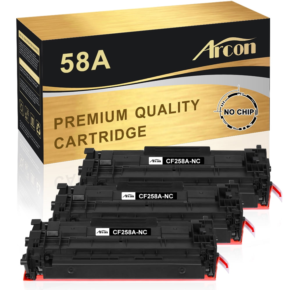Arcon 3-Pack Compatible Toner for HP CF258A 58A works with LaserJet Pro ...