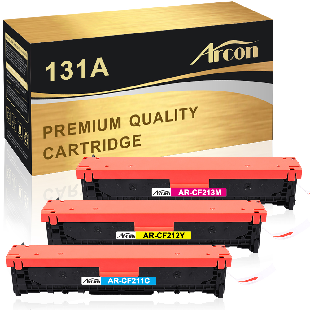 Arcon 3-Pack Compatible Toner for HP 131A CF211A CF212A CF213A Pro 200 ...