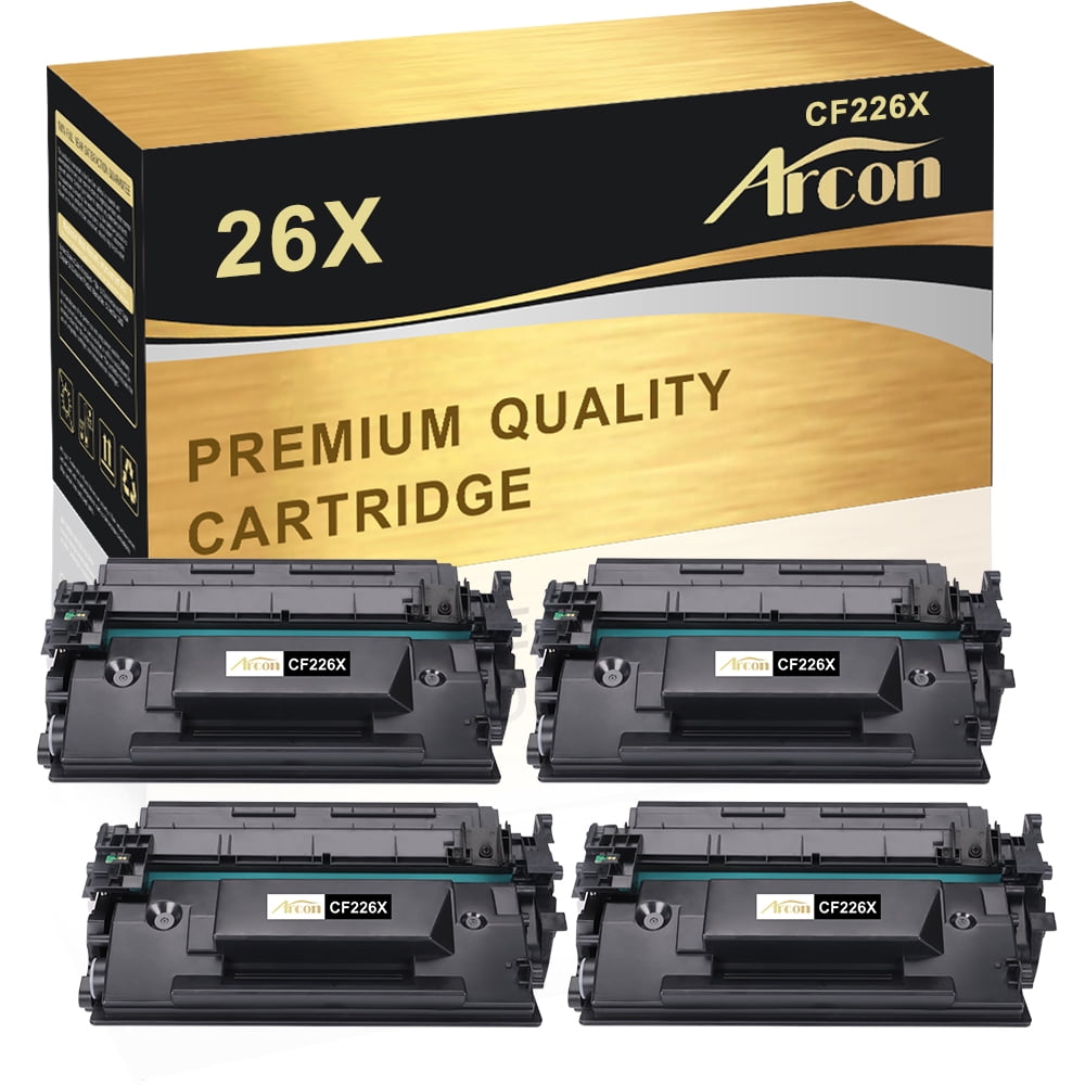 Arcon 4-Pack Compatible Toner for HP 26X CF226X 26A CF226A works with ...