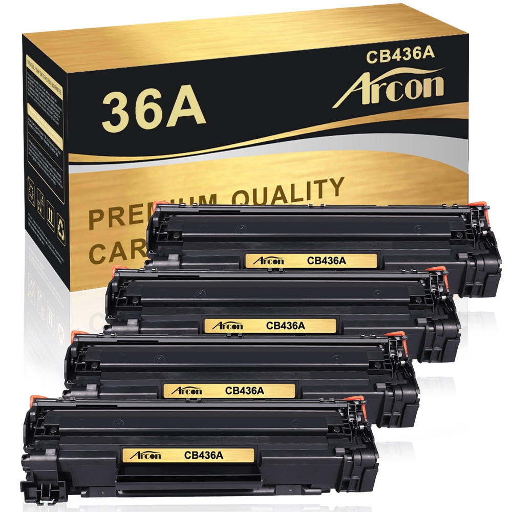Arcon 4-Pack Compatible Toner for HP 36A CB436A Works with HP LaserJet ...