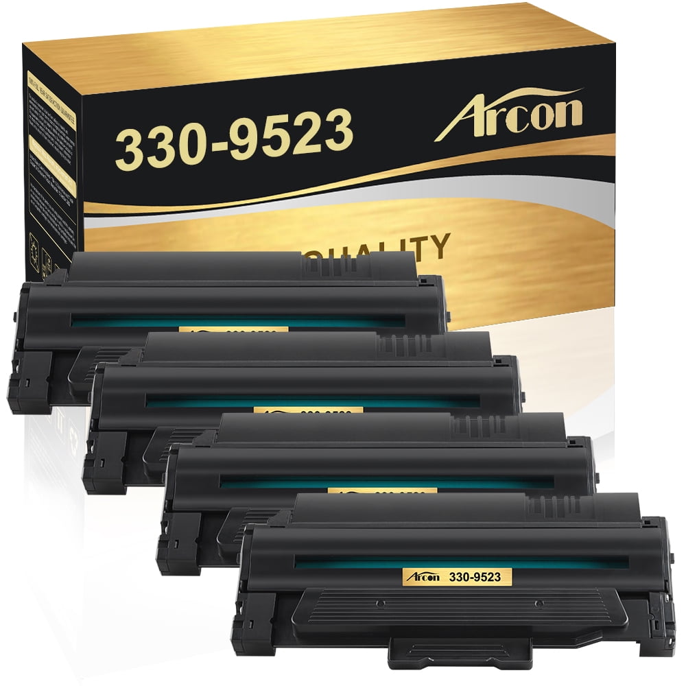 Arcon 4-Pack Compatible Toner for Dell 330-9523 works with Dell 1130 ...