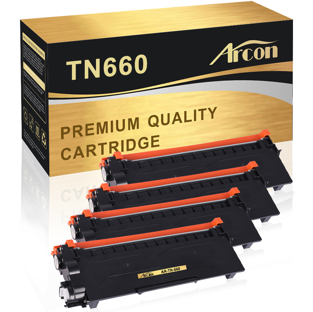 Arcon 4-Pack Compatible Toner works with Brother TN-660 TN660 TN 660 ...