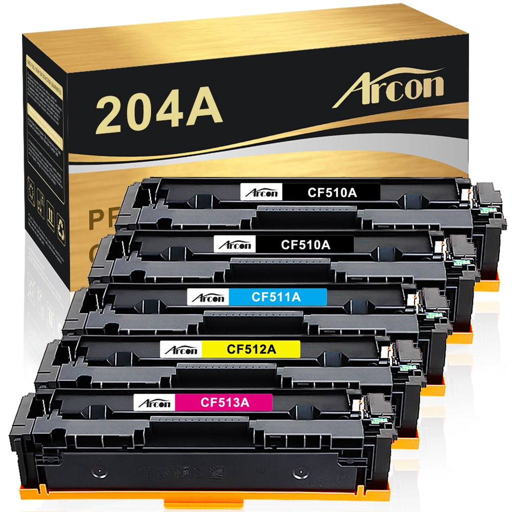 Arcon 5-Pack Compatible Toner for HP 204A CF510A CF511A CF512A CF513A ...