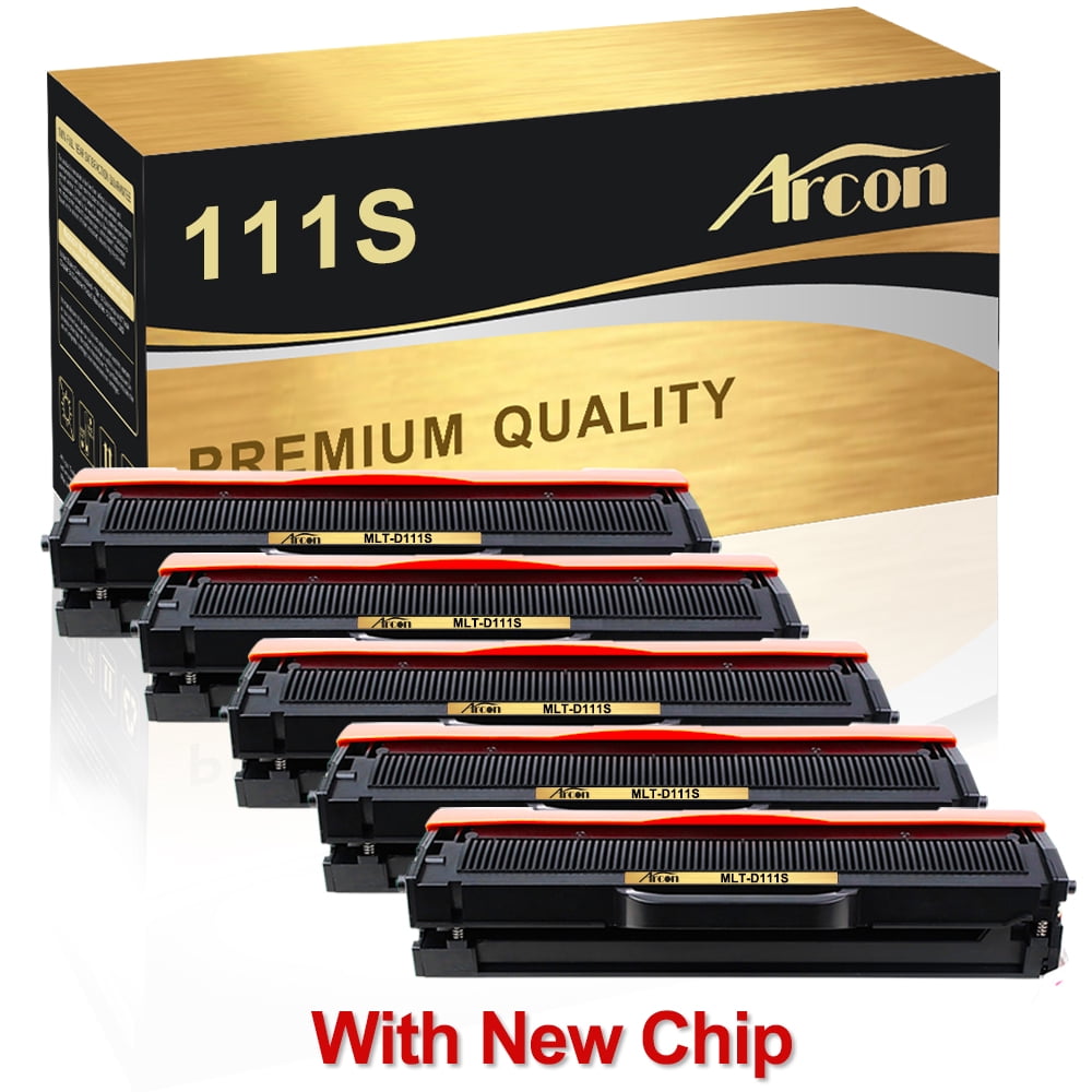 Arcon 5-Pack Compatible Toner for Samsung 111S MLT-D111S works with ...