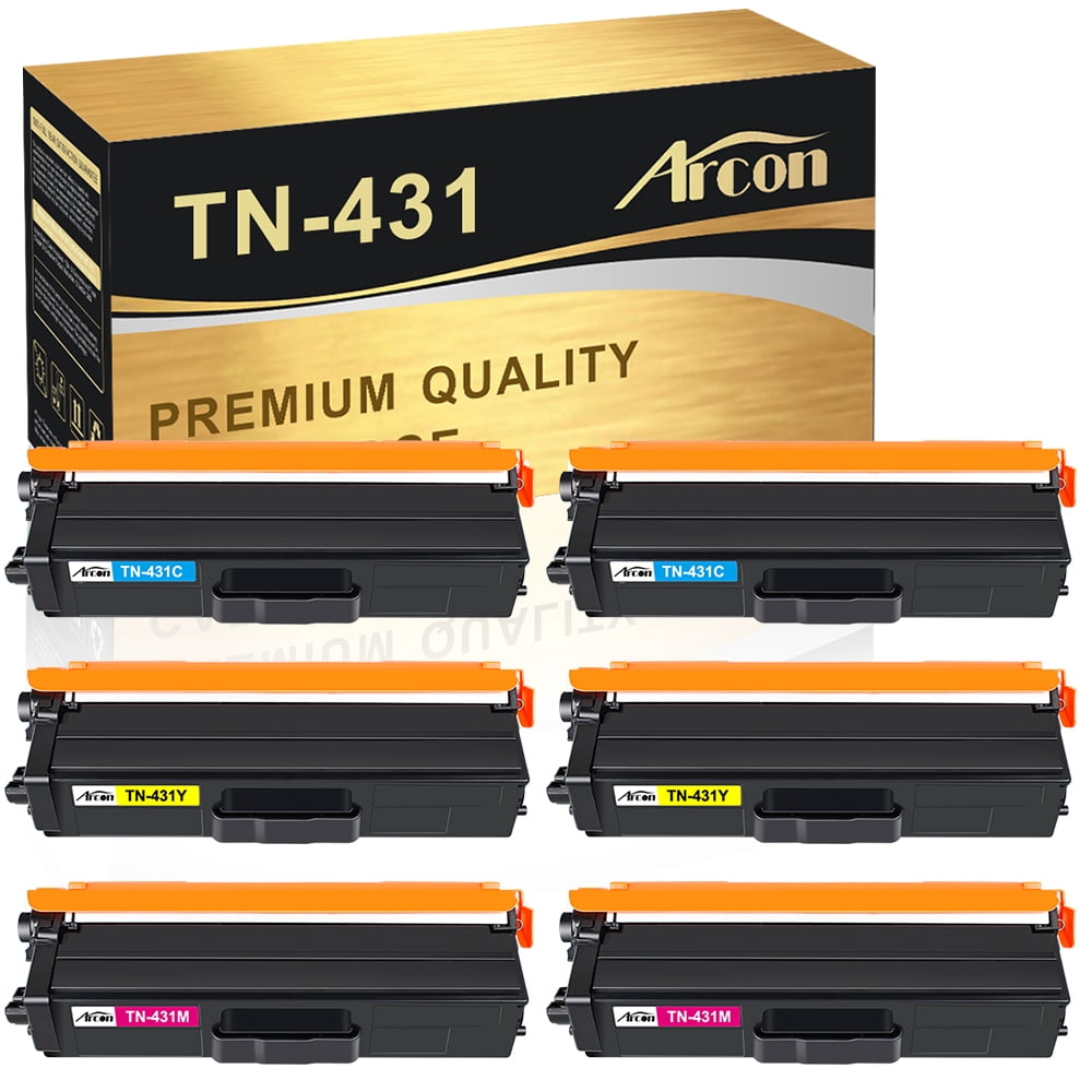 Arcon 6-Pack Compatible Toner for Brother TN431 TN-431C works with ...