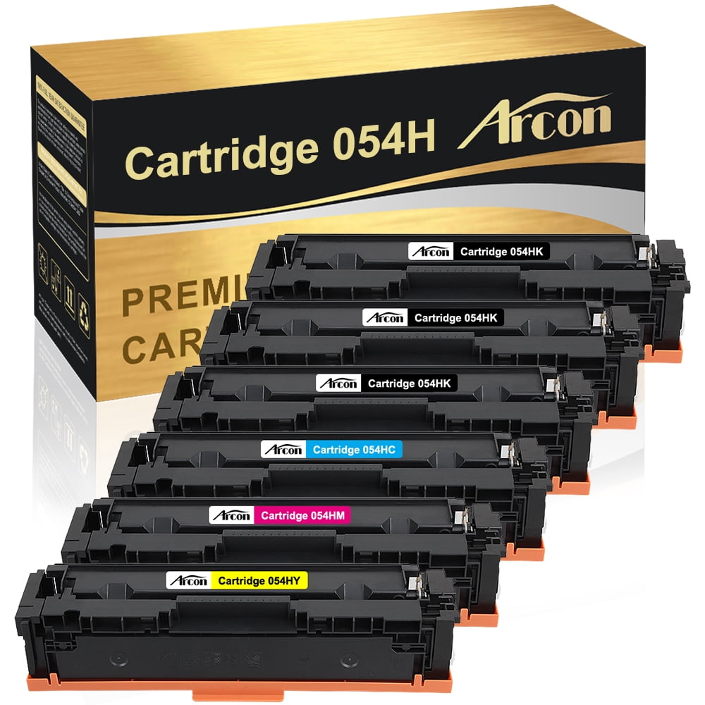 Arcon 6-Pack Compatible Toner for Canon 054H 054 CRG-054 Color ...