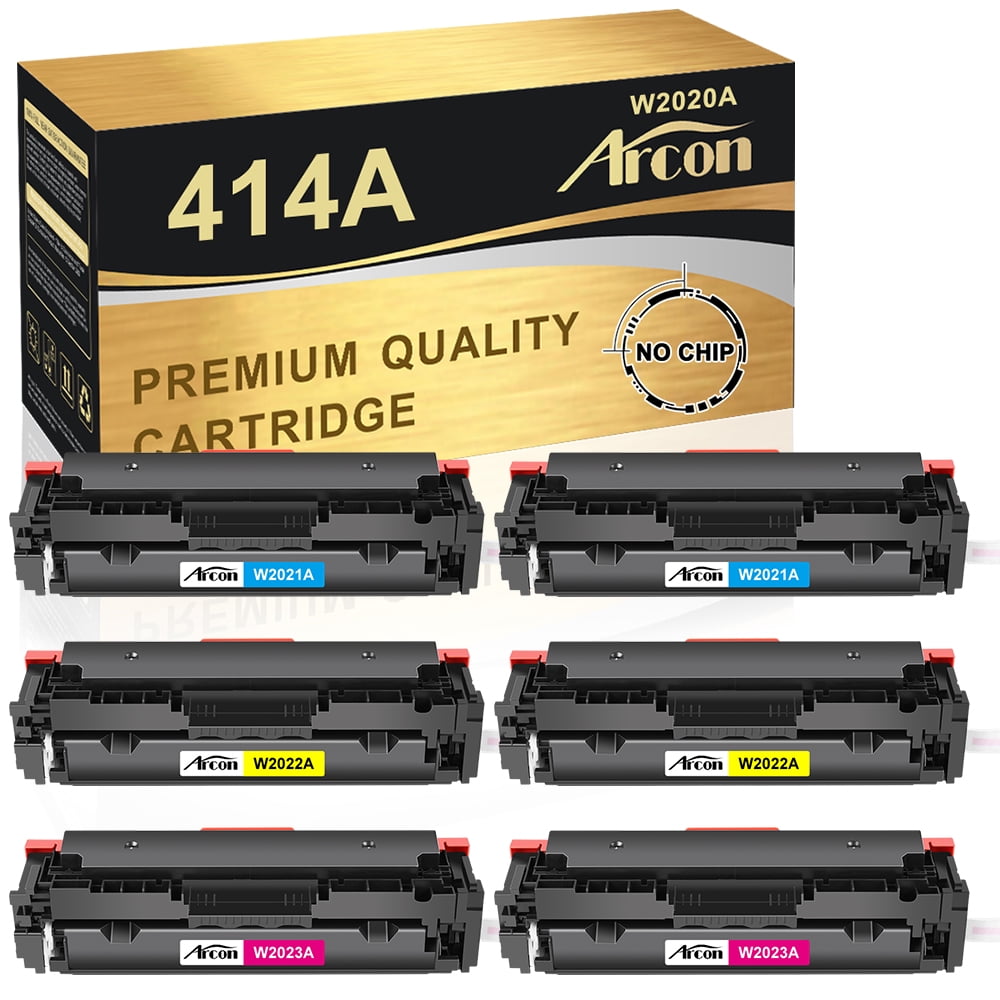 Arcon 6-Pack Compatible Toner for HP 414A W2021A works with LaserJet ...
