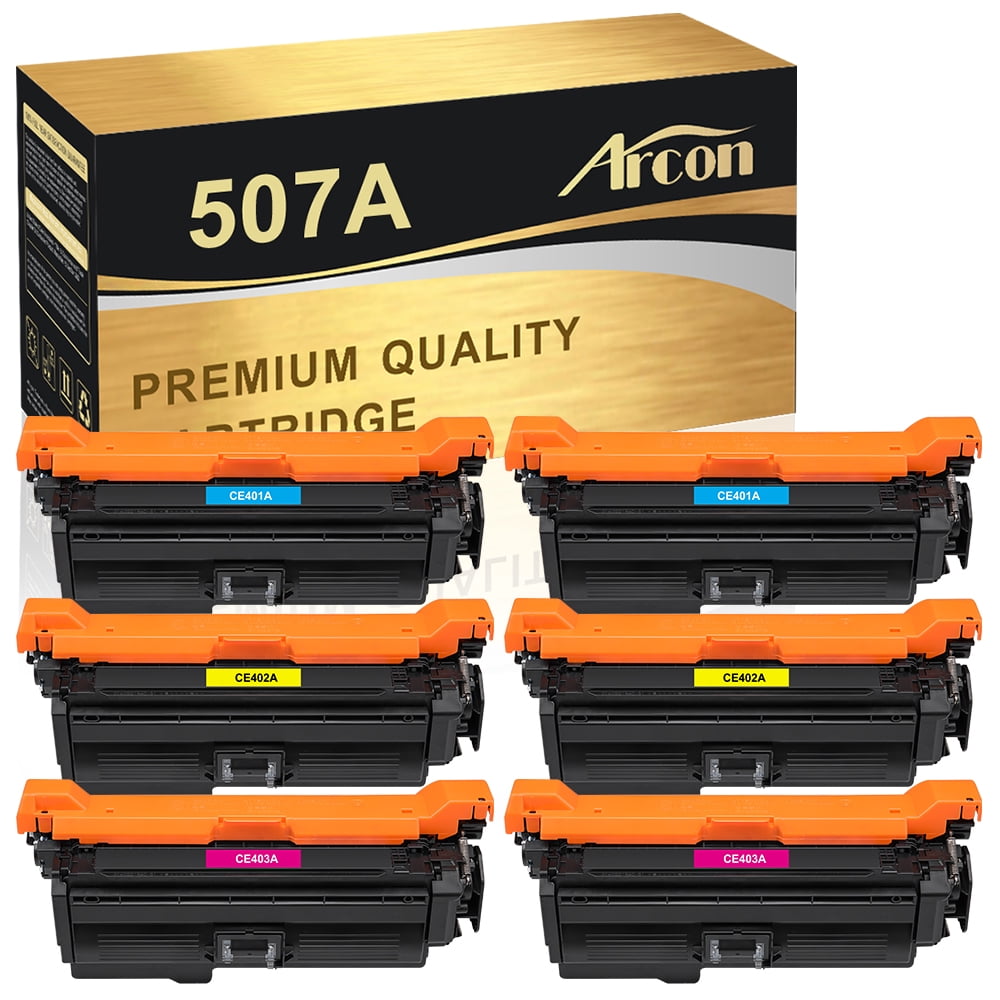 Arcon 6-Pack Compatible Toner for HP 507A CE401A Works with HP LaserJet ...