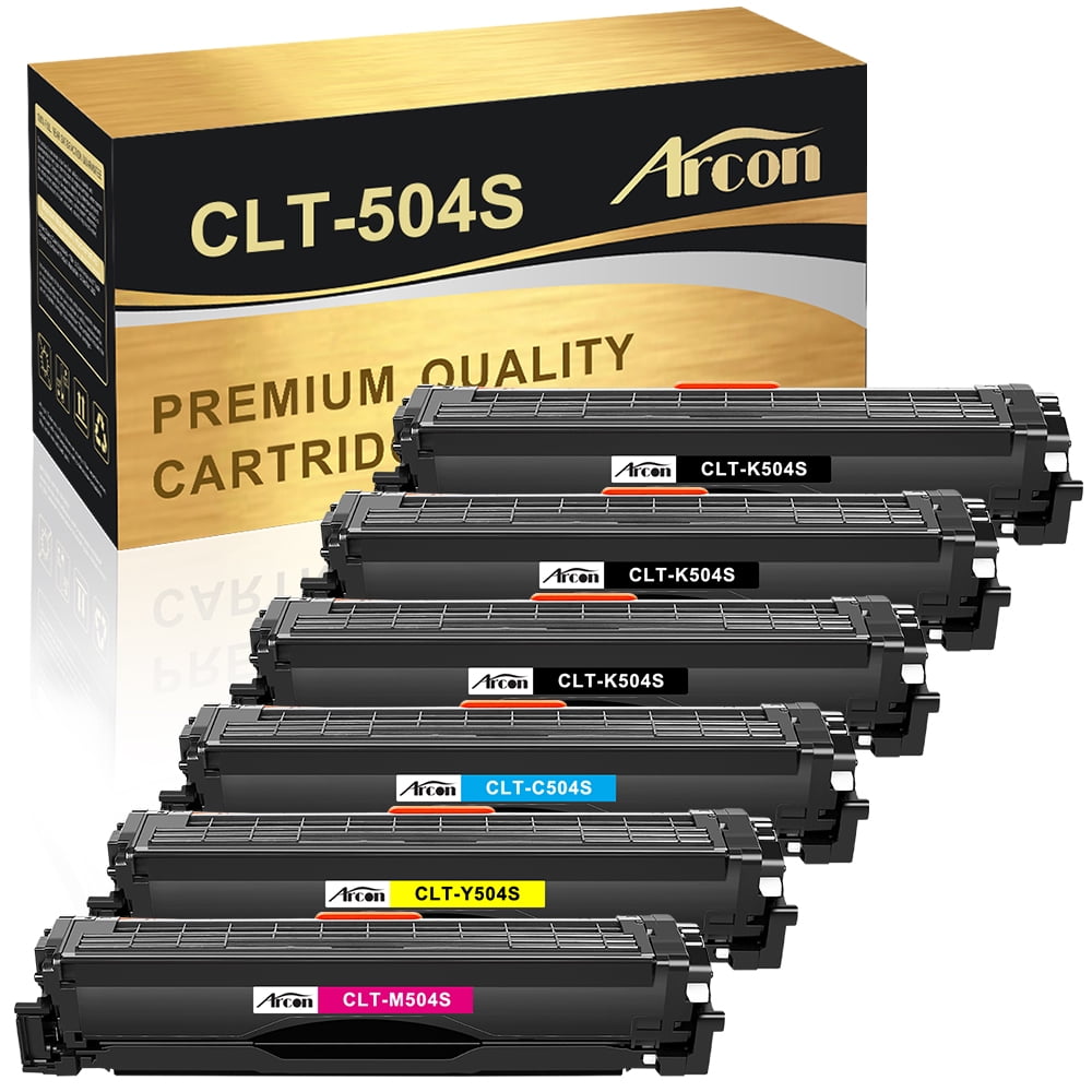 Arcon 6-Pack Compatible Toner for Samsung CLT-K504S CLT-C504S CLT-M504S CLT-Y504S CLP-415N 415NW ...
