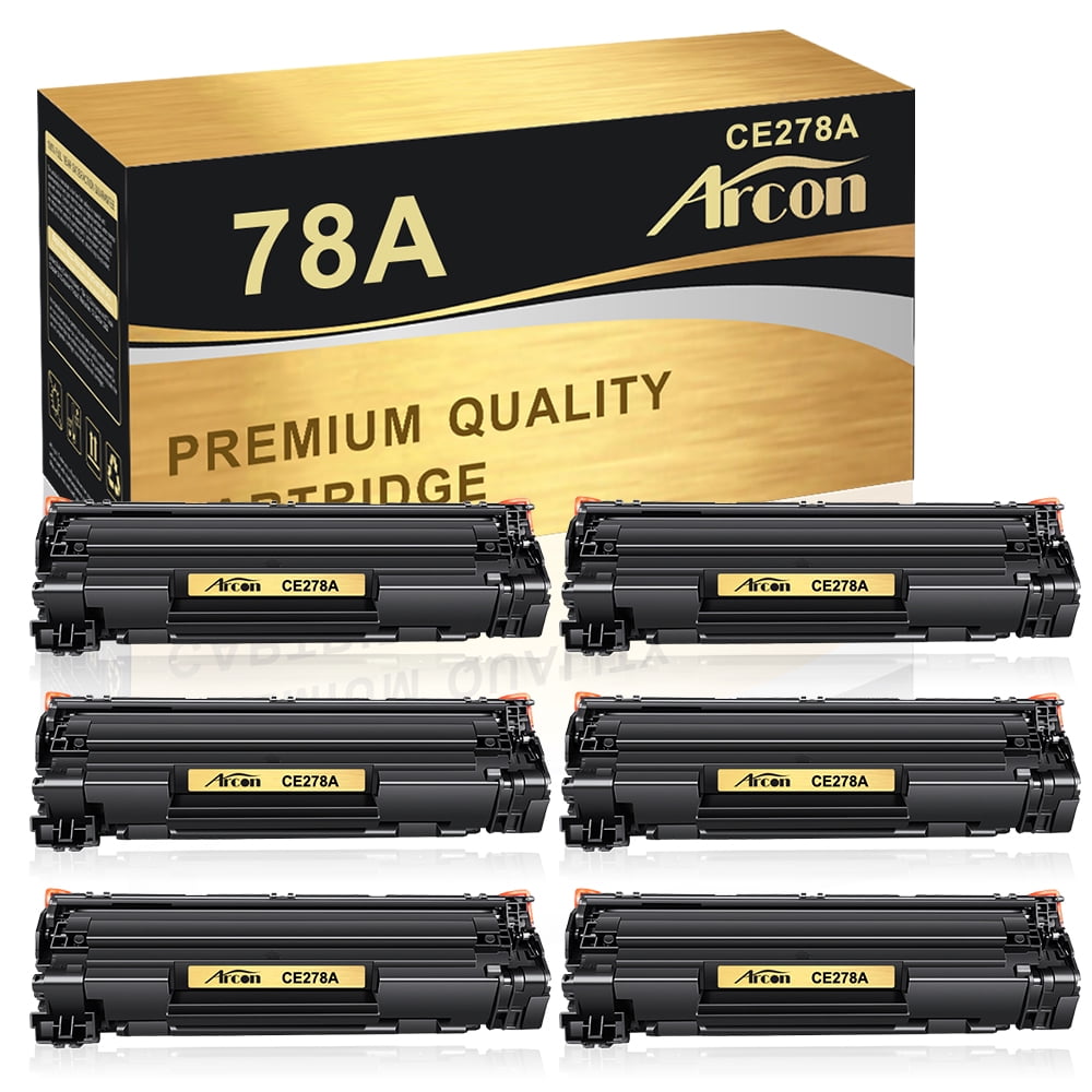Arcon 6-Pack Compatible Toner for HP 78A CE278A works with LaserJet ...