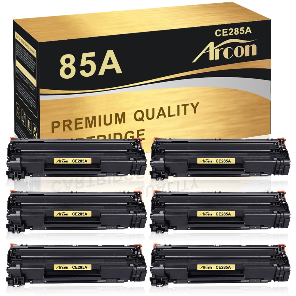 Arcon 6-Pack Compatible Toner works with HP 85A CE285A LaserJet Pro Pro M1212NF P1102W M1217NFW ...