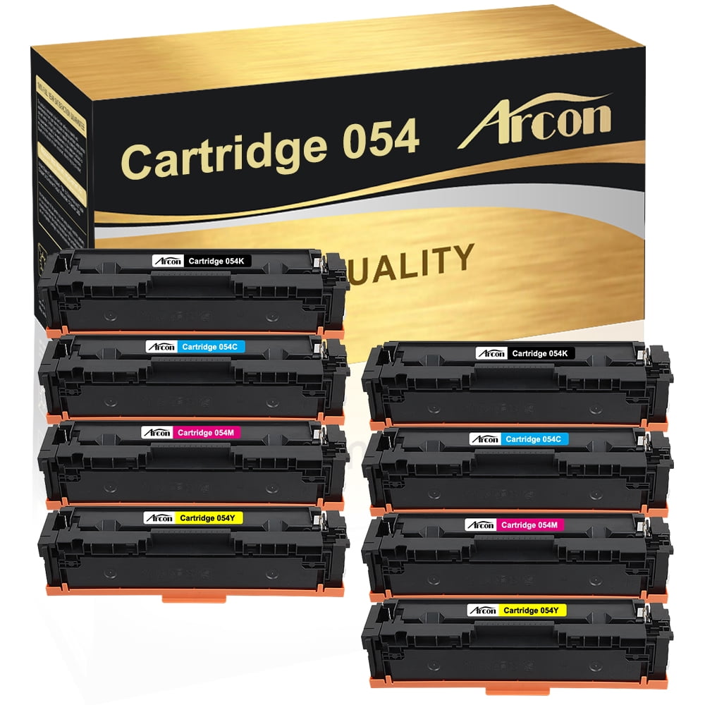 Arcon 8-Pack Compatible Toner for Canon 054 054H CRG-054 Color ...