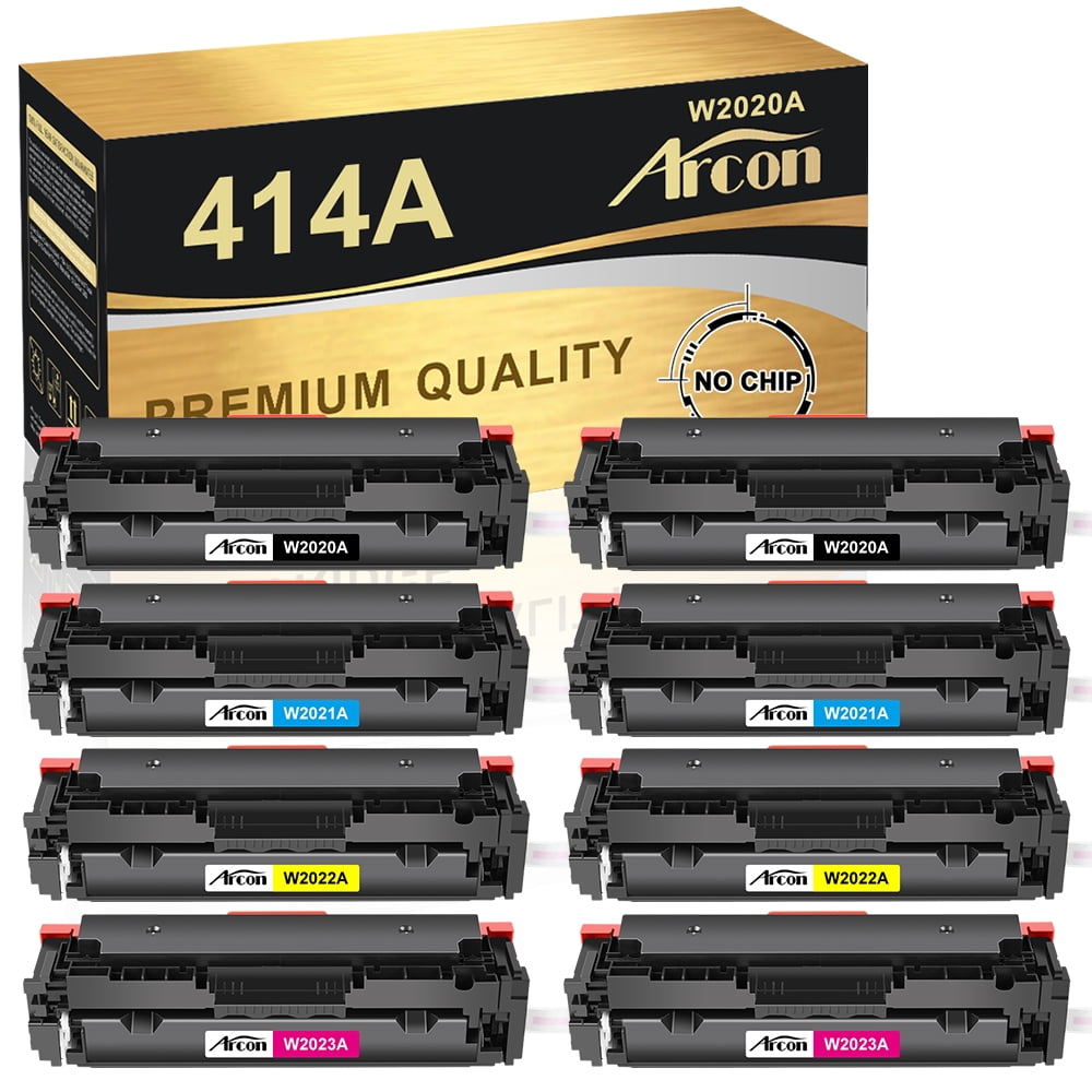 Arcon 8-Pack Compatible Toner for HP 414A W2020A, LaserJet M454dn ...