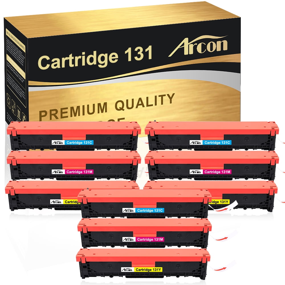 Arcon 9-Pack Compatible Toner for Canon 131 131C 131M 131Y works with ...