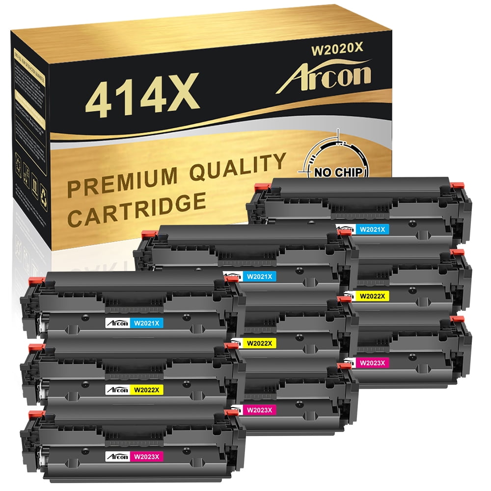 Arcon 9-Pack Compatible Toner for HP 414X W2020X works with LaserJet ...