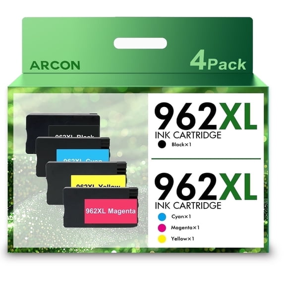962 962XL Ink Cartridges Compatible for HP 962XL 962 4 Pack for ...