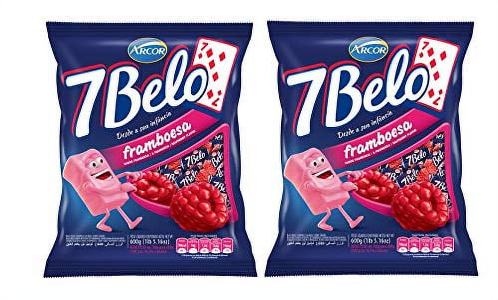 Arcor - 7 Belo Sabor Framboesa - Rasberry Chewable Candy 600 gr. - 2 ...