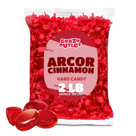 Arcor Cinnamon Hard Candy Discs, Individually Wrapped Bulk Pack 2 ...