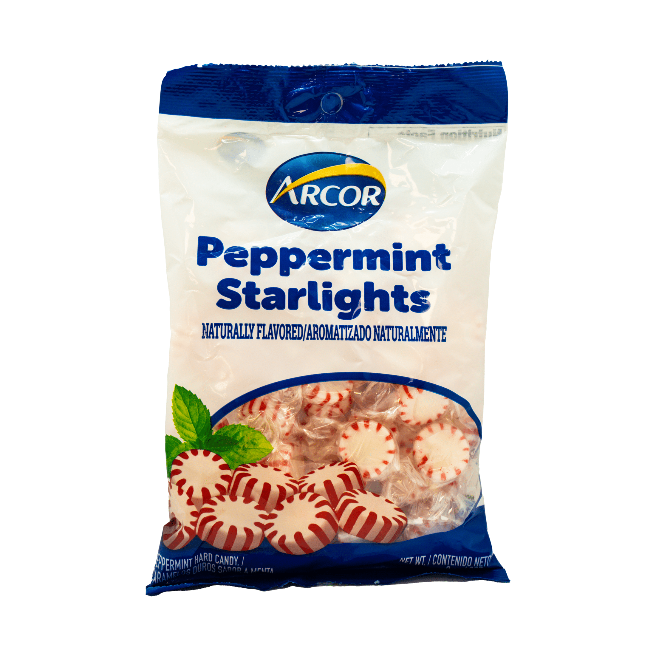 Arcor Peppermint Starlight Mints, Hard Candy, 8 oz, Plastic Bag ...