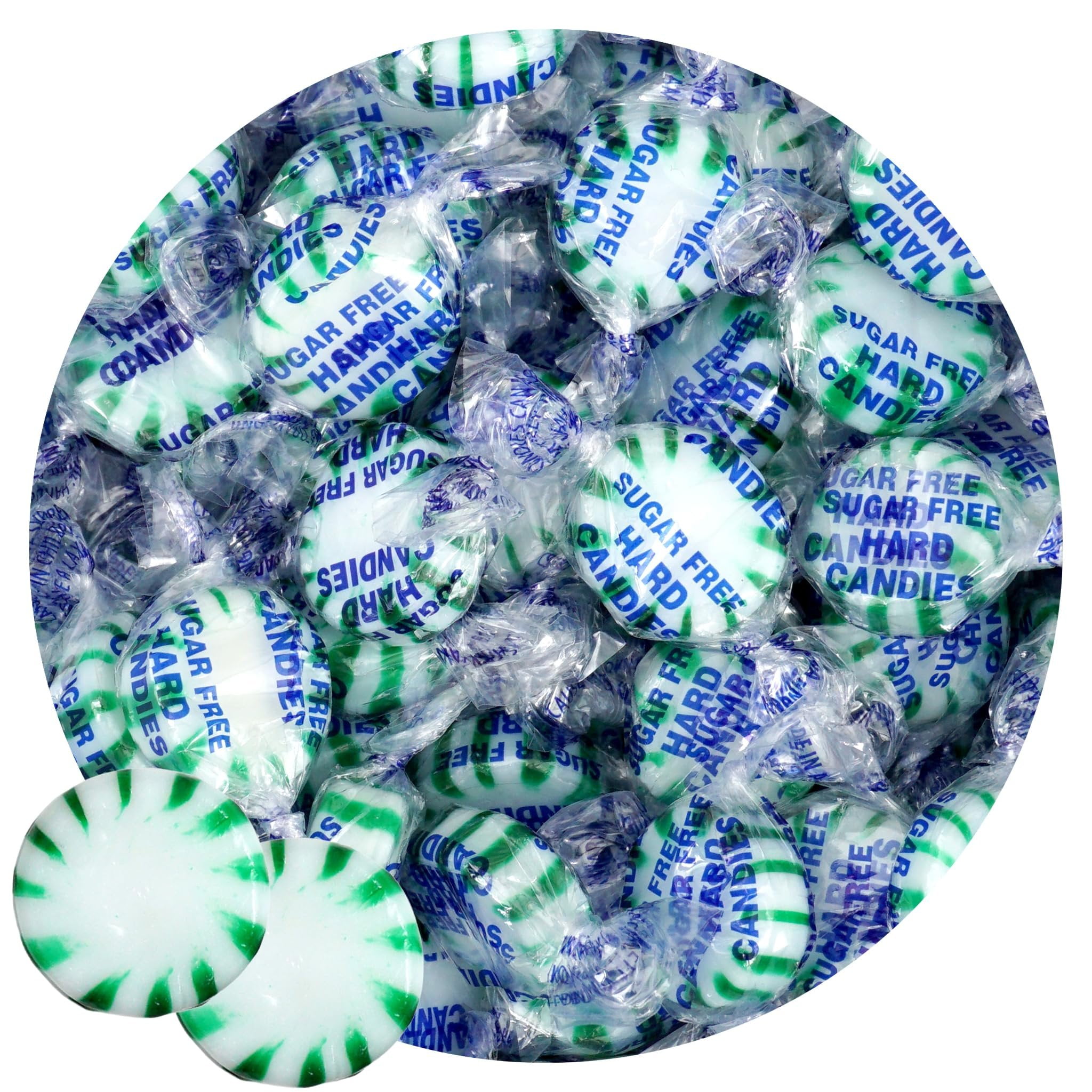 Arcor Sugar Free Spearmint Starlight Mints, 1 Pound Bulk Bag ...