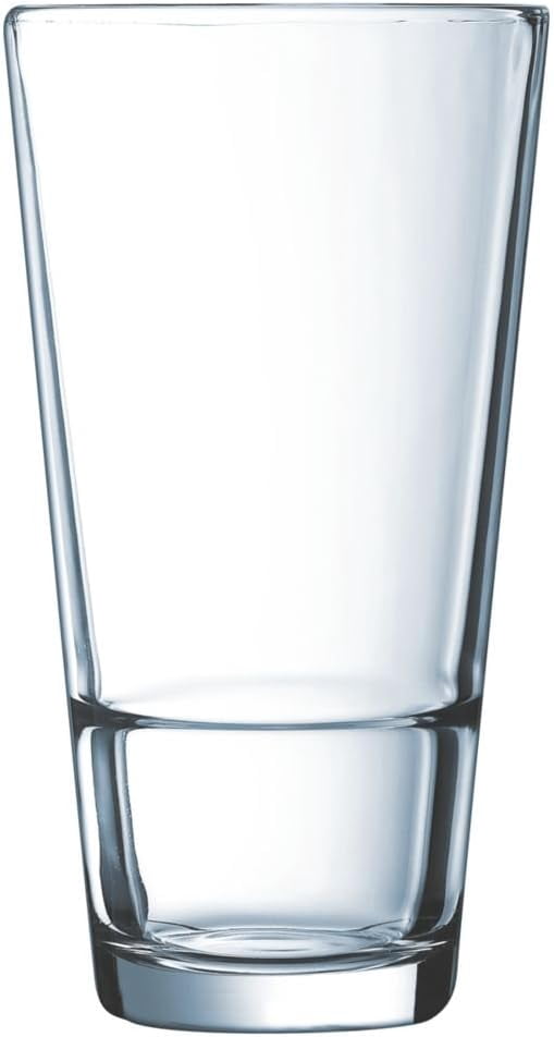 Arcoroc Stack Up Fully Tempered Cooler Beverage Glass, 13.5 Ounce - 12 ...