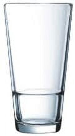 Arcoroc Stack Up Fully Tempered Cooler Beverage Glass, 14 Ounce ...