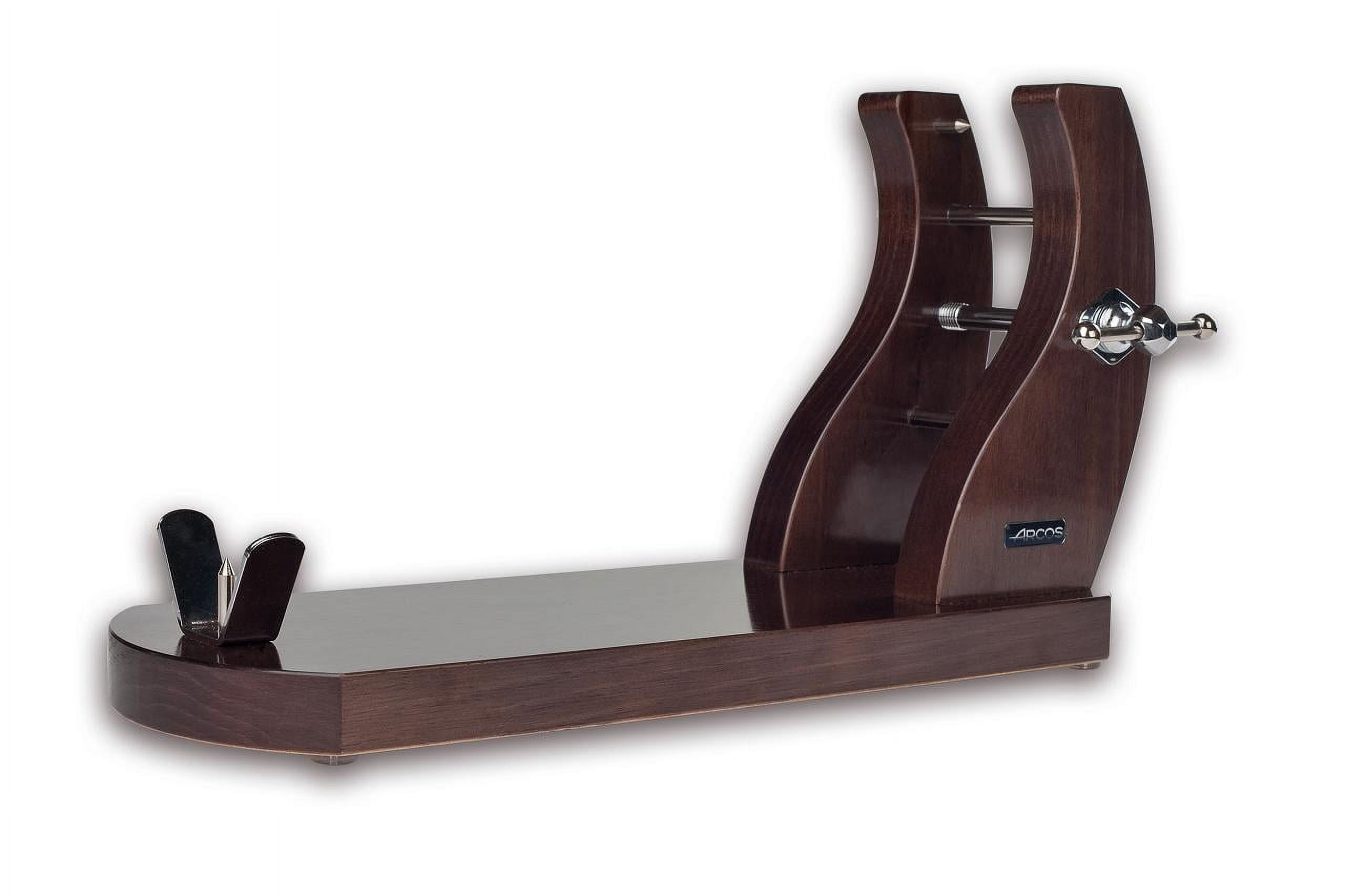 Arcos - Professional Pine Wood Ham Stand with Metal Hardware, Mahogany ...