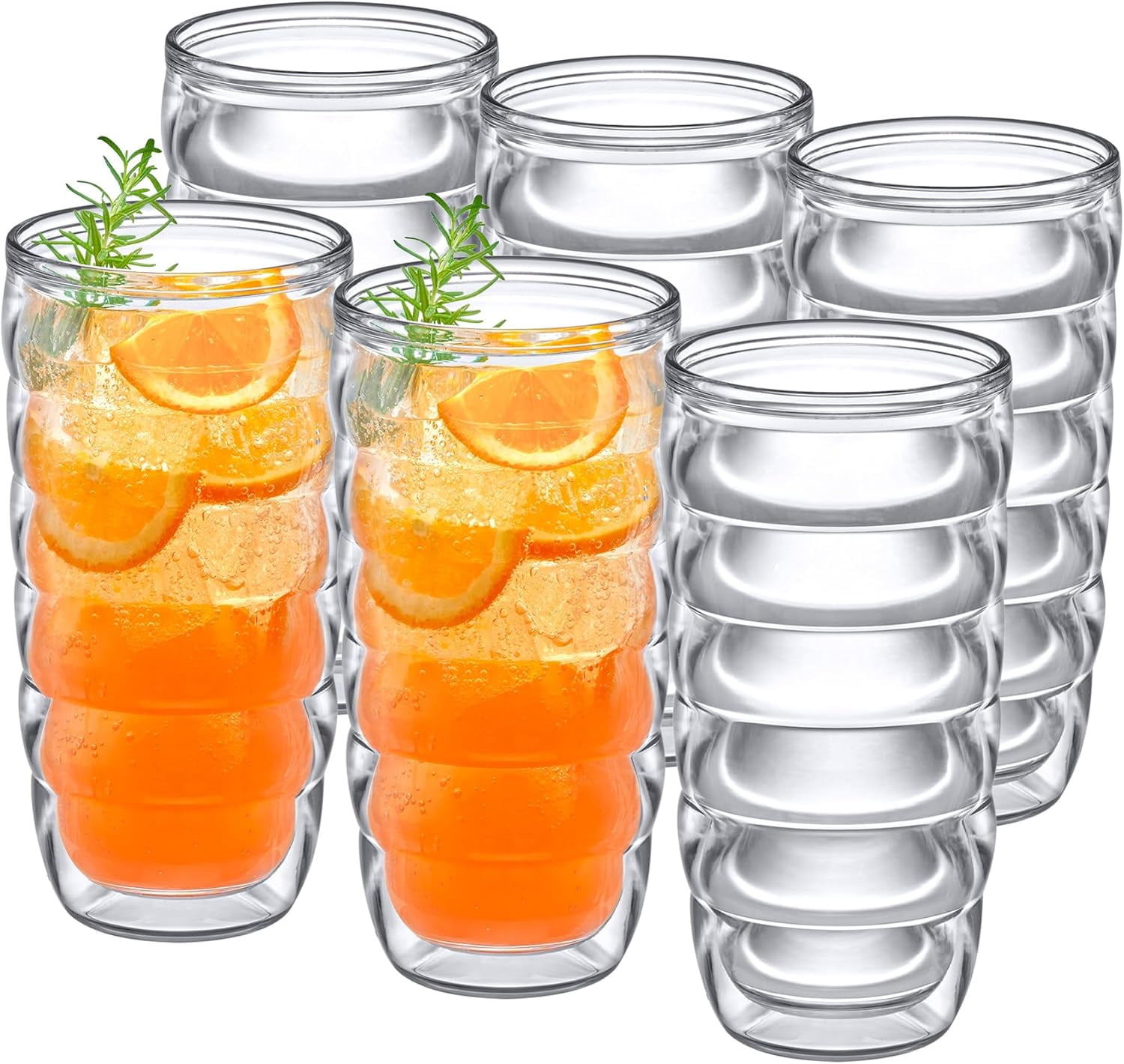 - Arctic - 24-Ounce Insulated Tumblers (Set of 6), Double-Wall Drinking ...