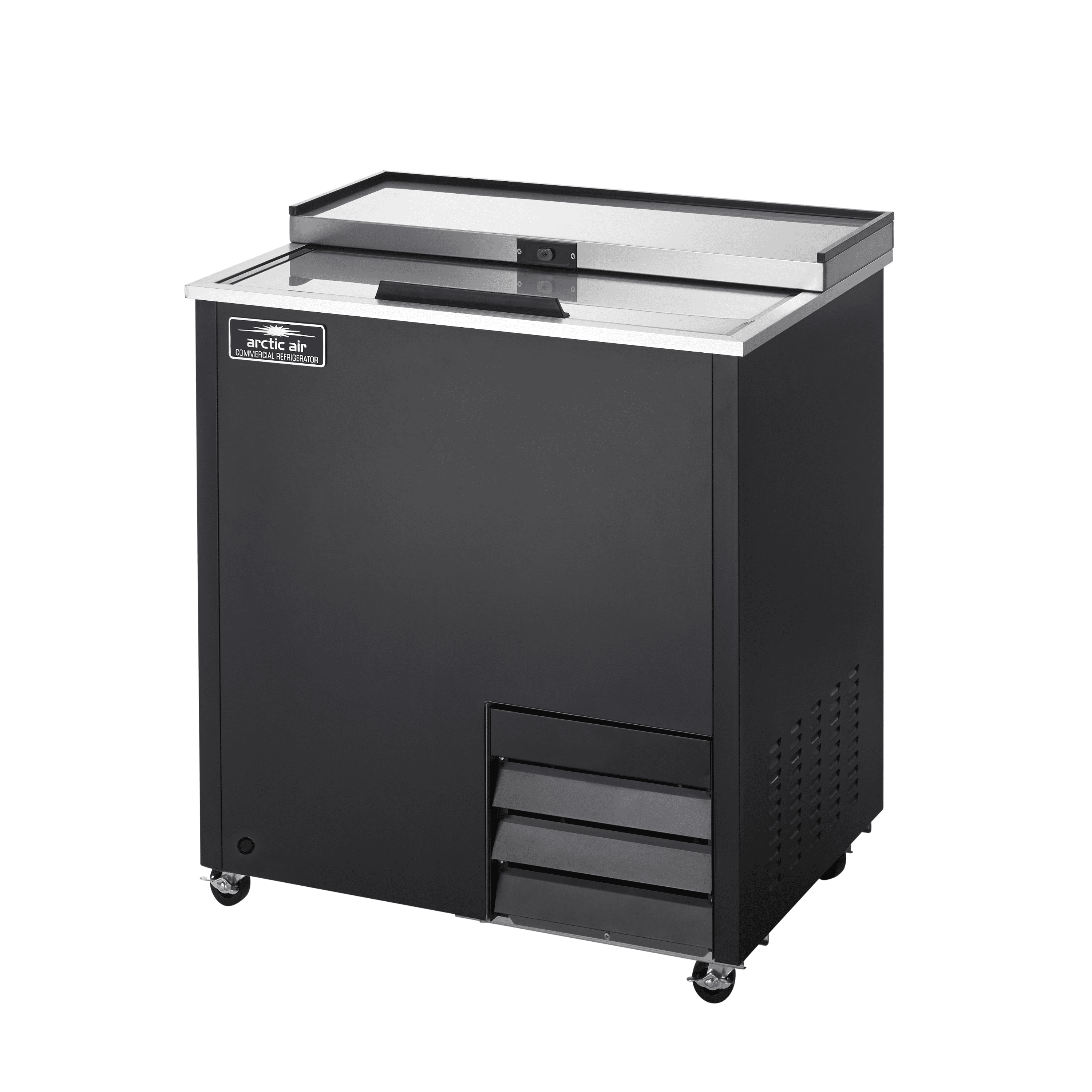 Arctic Air AGF24 24" Three Shelf Commercial Glass Froster with Sliding ...