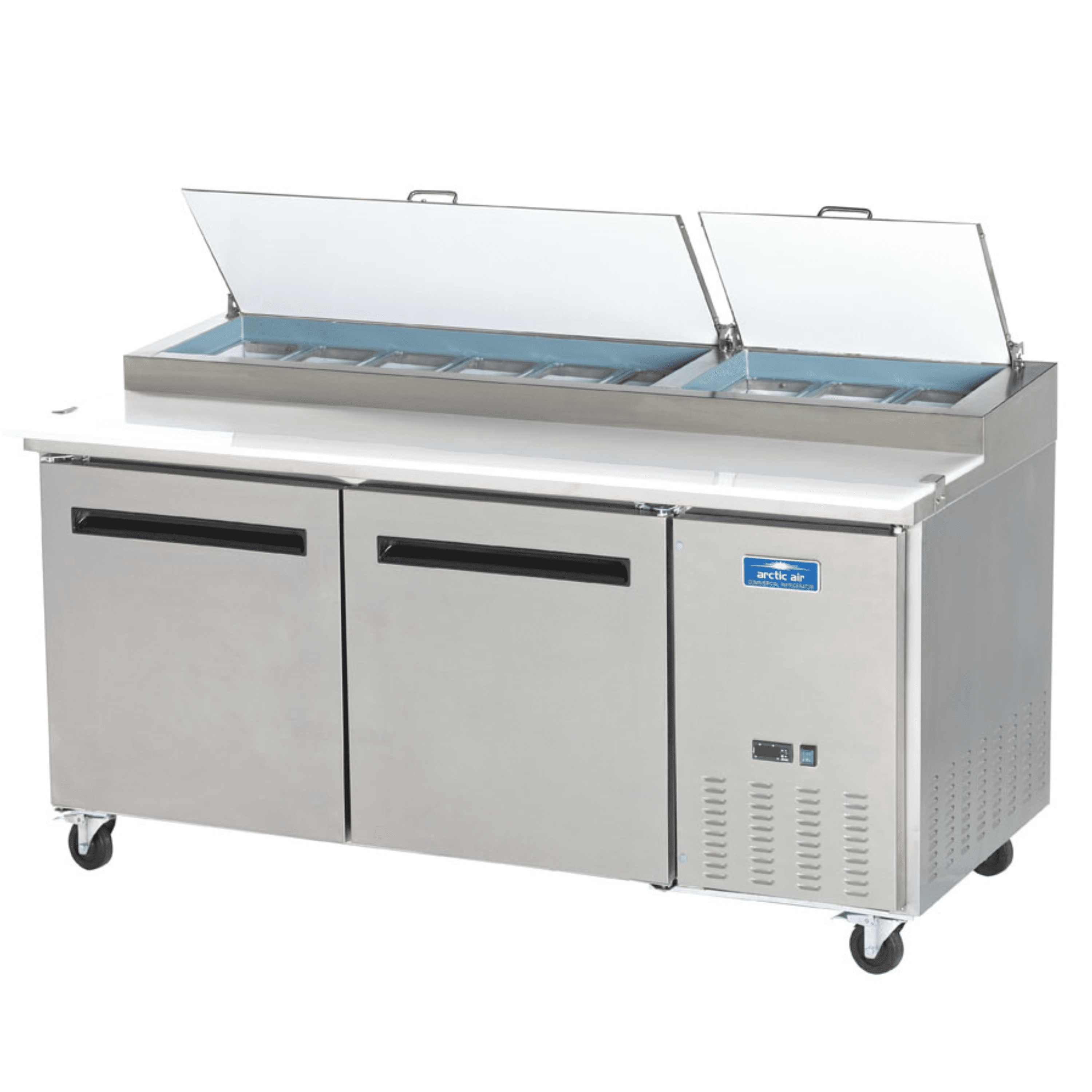 Arctic Air APP71R 71-Inch Two Solid Door Pizza Prep Table With ...