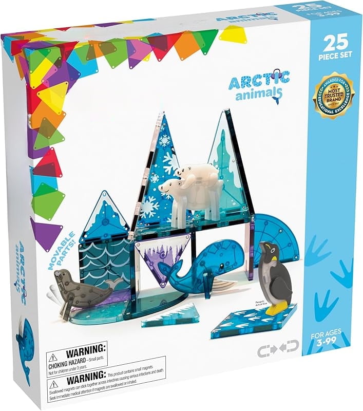 Arctic Animals 25-Piece Magnetic Construction Set, The ORIGINAL ...