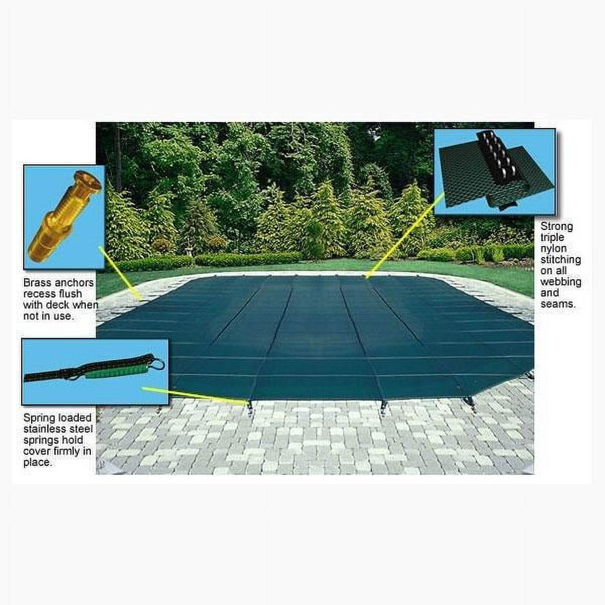 Arctic Armor 15' x 30' Rectangle Safety Cover with Center End Step ...