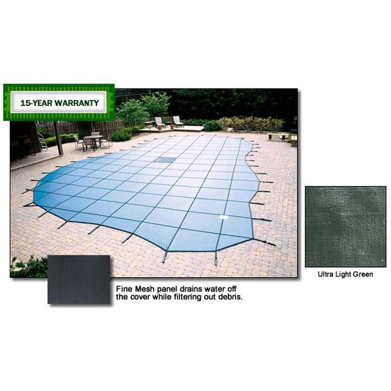 Arctic Armor WS2062G 16'x32' 15 Year Ultra Light Safety Cover - Green ...