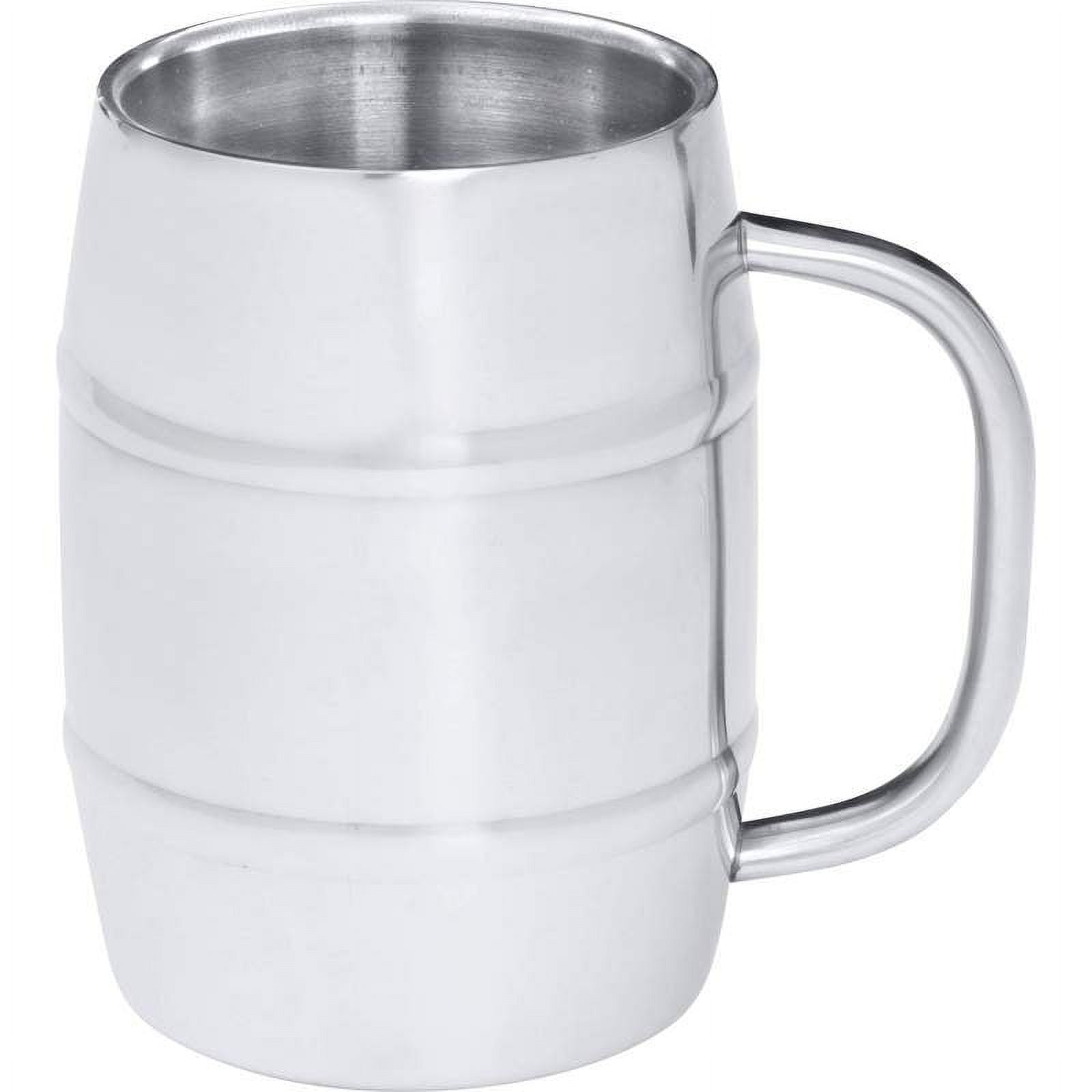 Arctic Blast™ 34oz Barrel-Shaped Stainless Steel Beer Mug - Walmart.com
